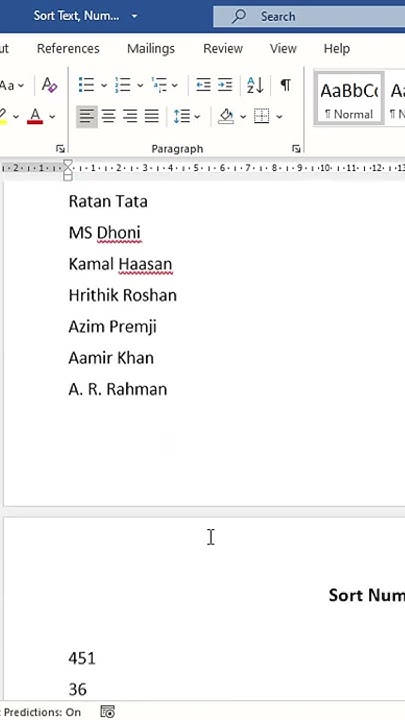 "How to Sort Text & Data in Microsoft Word | Easy Sorting Guide!" - YouTube