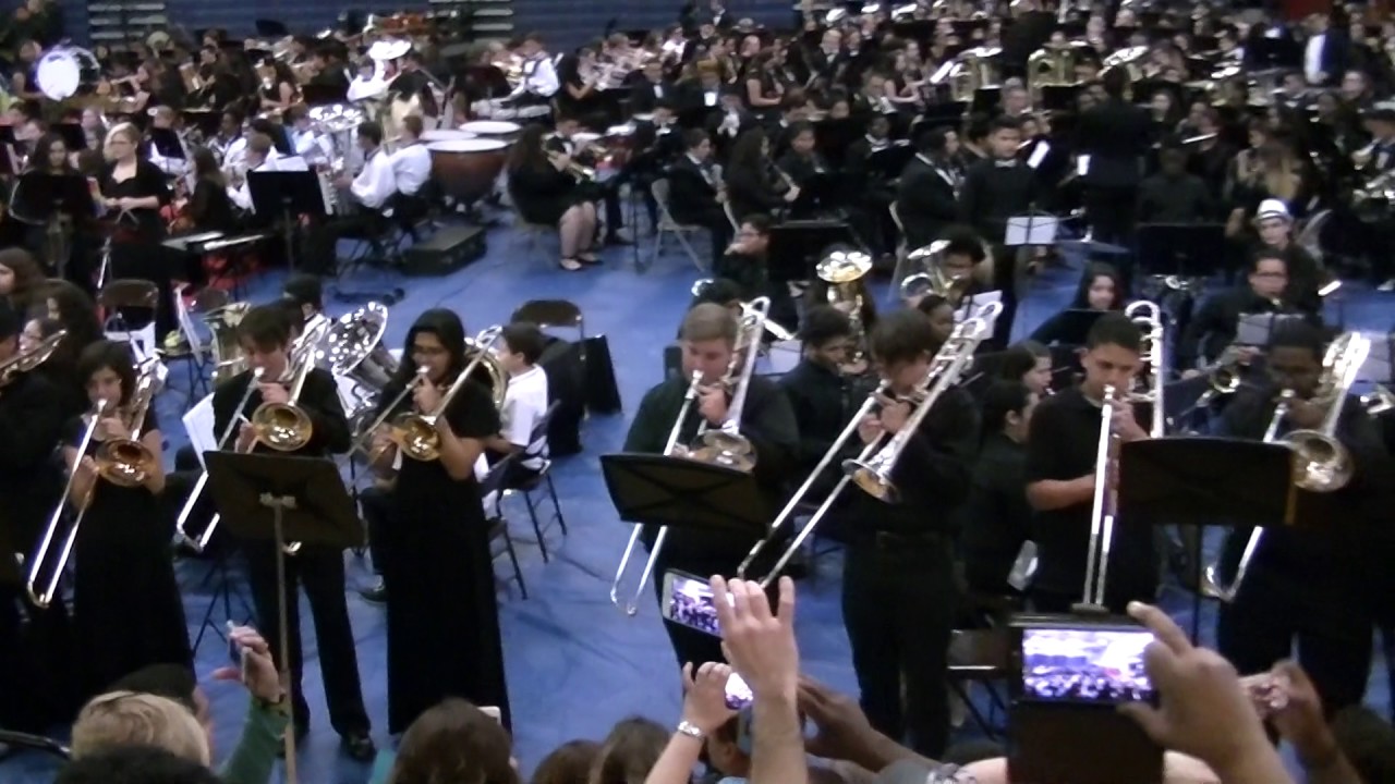 Michael Weintraub conducts 76 Trombones - YouTube