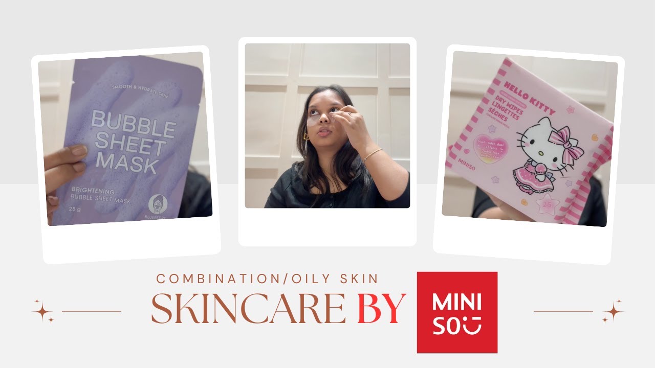 REVIEWING SKIN CARE PRODUCTS FROM MINISO - YouTube