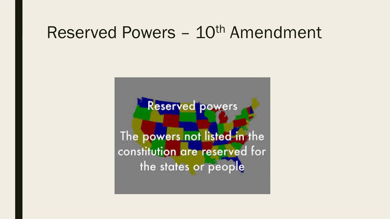Powers Reserved To The People