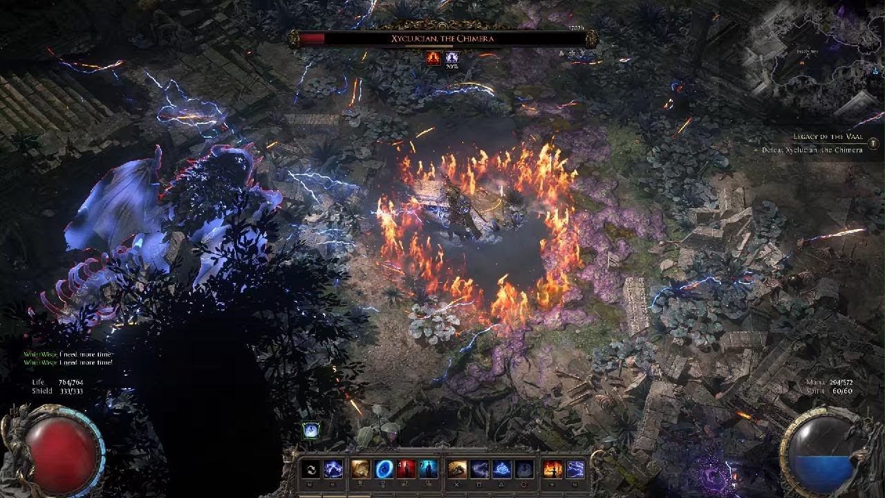 POE2 spark melting Chimera - YouTube