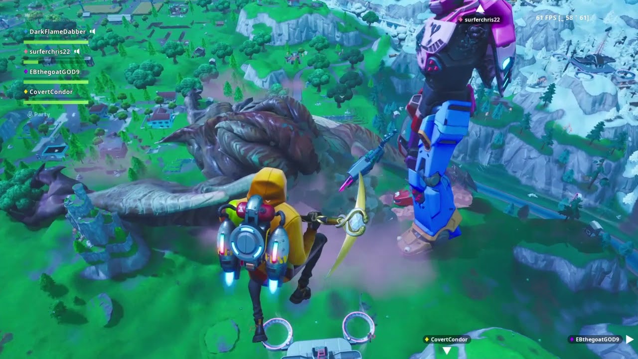 Mech vs. Monster the epic battle in Fortnite - YouTube
