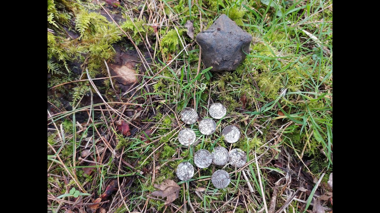 metal detecting, we find medieval mace and silver coins - YouTube