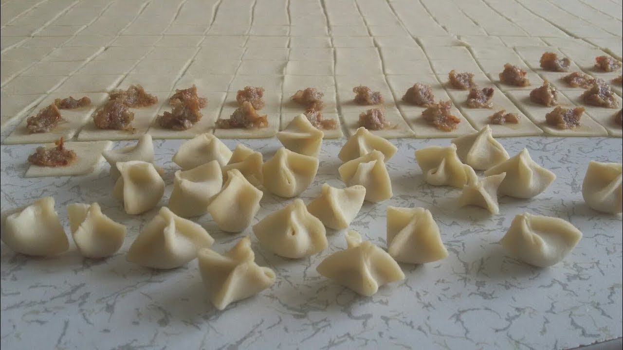 RAVİOLİ TURQUE Kayseri manti RAVIOLIS CUITS au four Recette turque ...