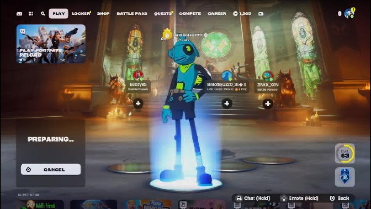 Playing baldi in fortnite - YouTube
