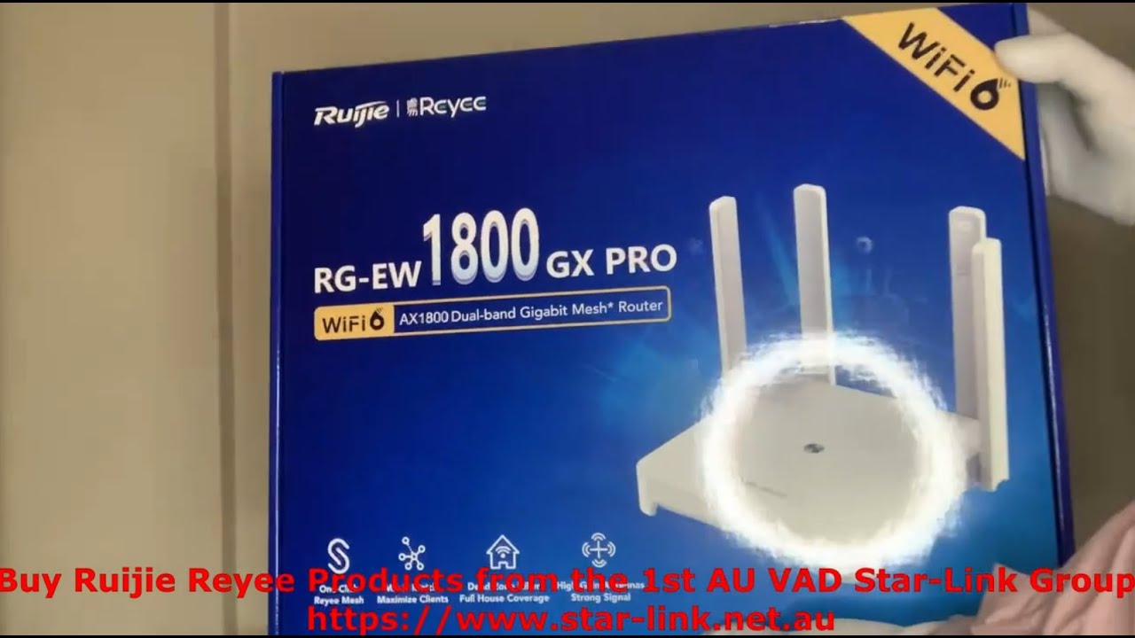 Ruijie Reyee RG-EW1800GX PRO Home Wi-Fi Mesh Router Unboxing - YouTube