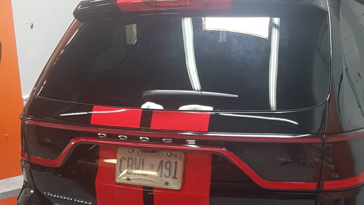 RACING STRIPES ON THE 2018 Durango SRT - YouTube