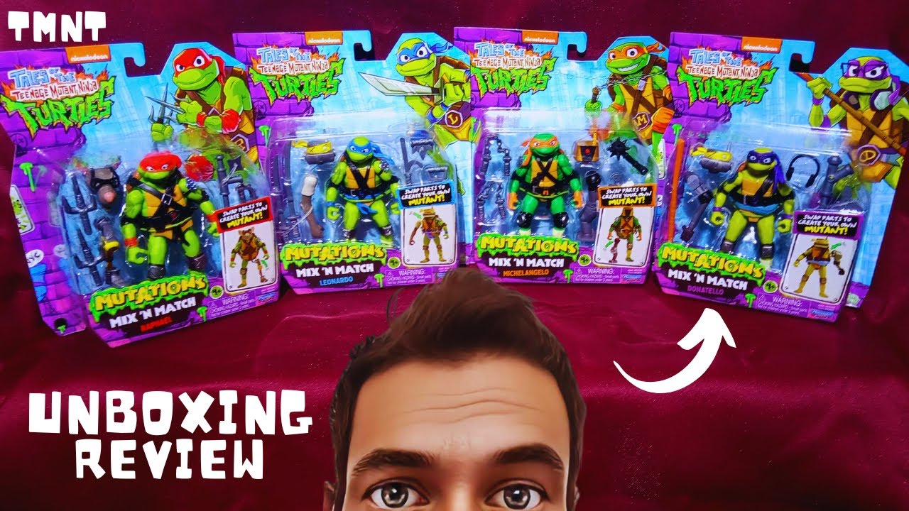 Tales of the TMNT Mutations Mix and Match | All 4 Turtles | Unboxing - YouTube