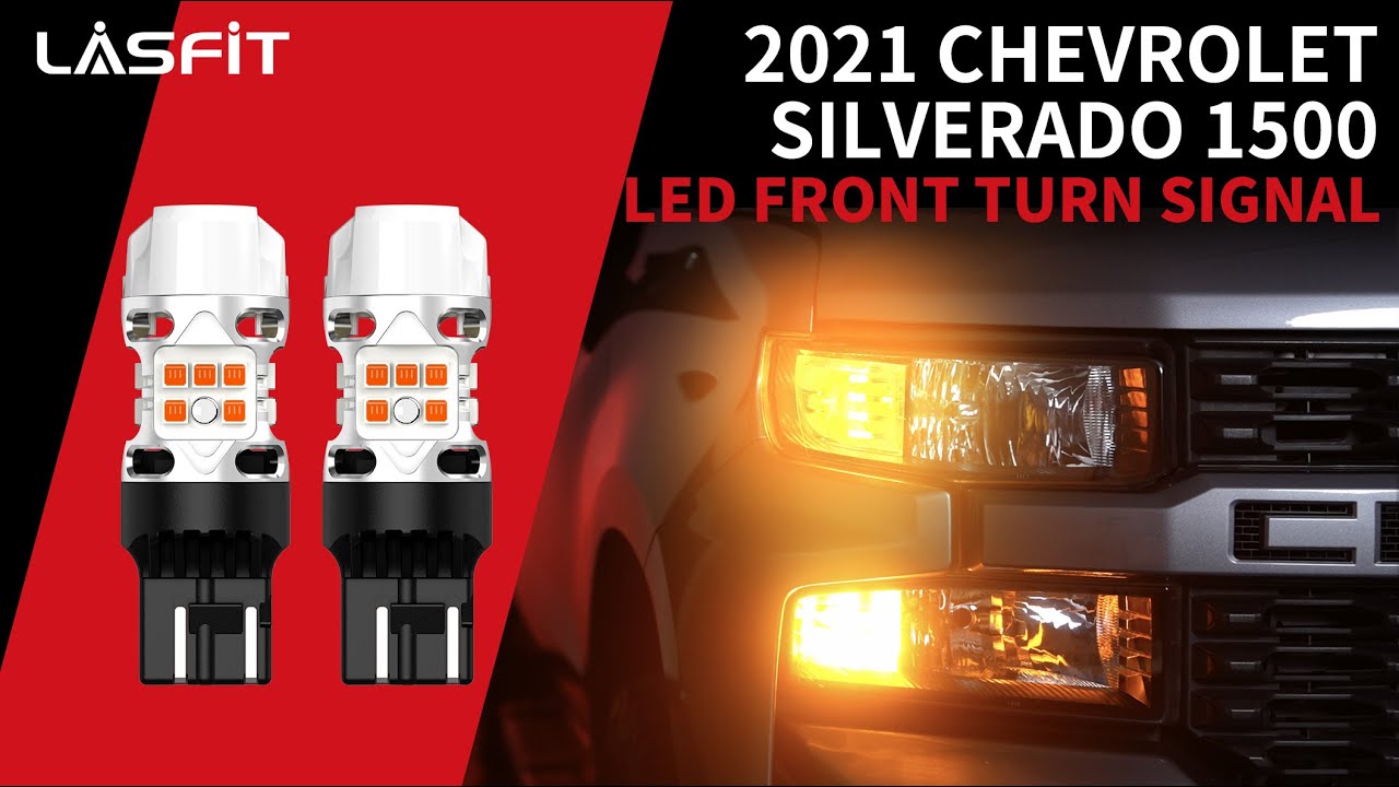 2021 Chevrolet Silverado 1500 LED Front Turn Signal Light Lasfit LED ...