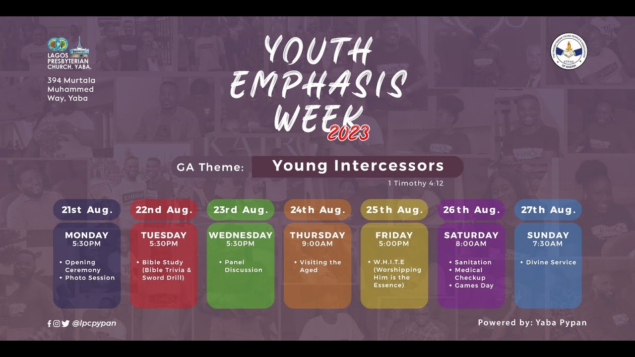 PYPAN Emphasis Week 2023: Divine Service - 27/8/2023 - YouTube