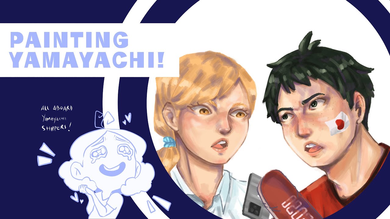 Painting Timeskip Yamaguchi and Yachi!! | Speedpaint + Voiceover ...