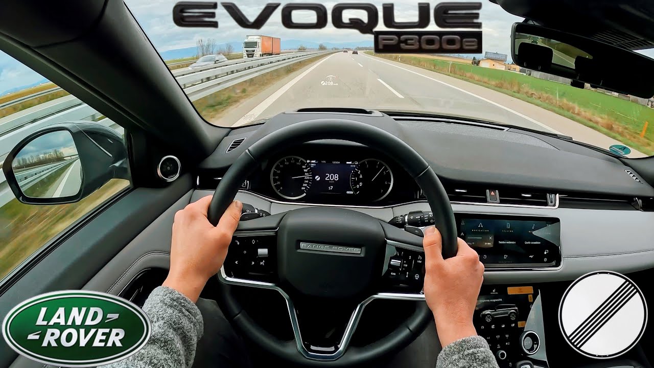 Range Rover Evoque P300e Top Speed Drive on German Autobahn | 309PS ...