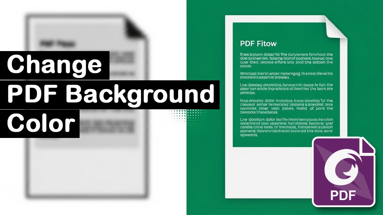 How to Change background color of a PDF Document in Foxit PDF Editor ...