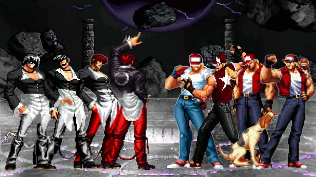 [KOF MUGEN] BOSS WF IORI YAGAMI TEAM VS BOSS TERRY BOGARD TEAM - YouTube