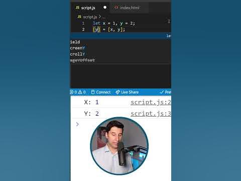 JavaScript: Werte vertauschen #javascript #coden #tutorial - YouTube