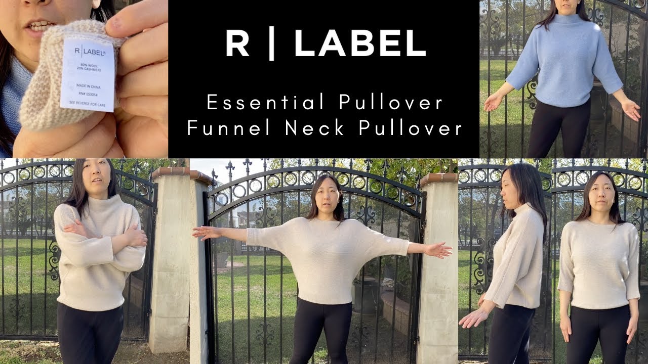 Review: R|label - The Reset: Essential pullover, Funnel neck pullover ...