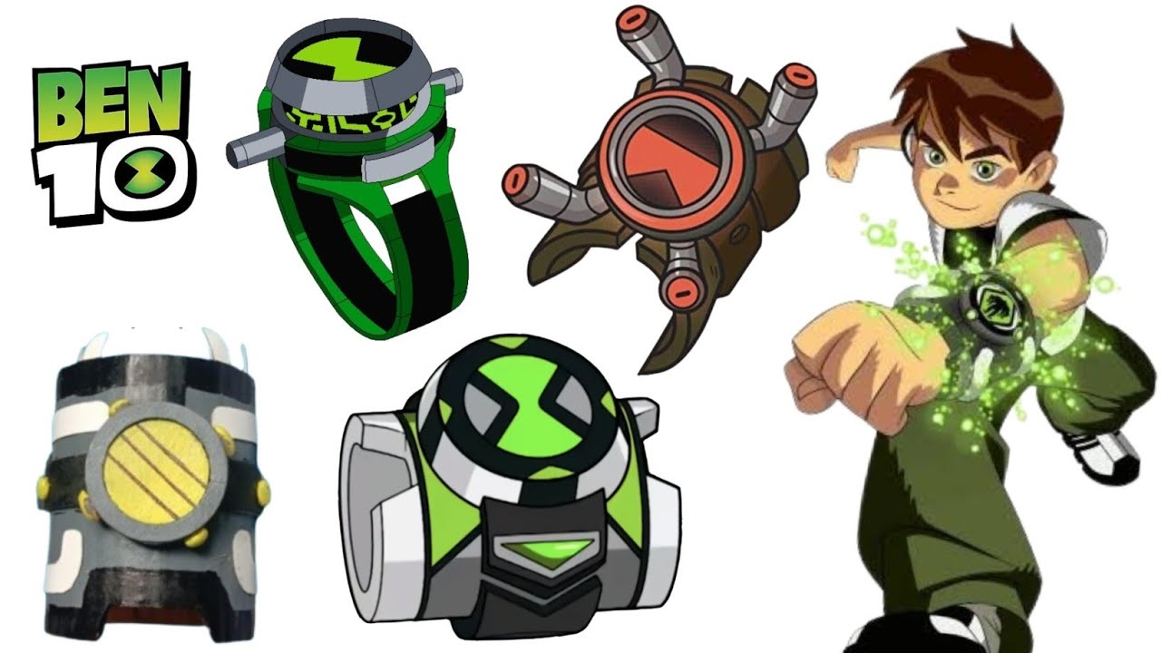 Make 4 different omnitrix from ben 10/very easy to make - YouTube