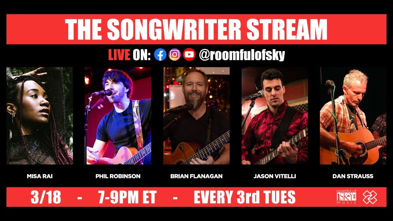 The Songwriter Stream (5 Acts, feat. Misa Rai, Dan Strauss & Brian ...