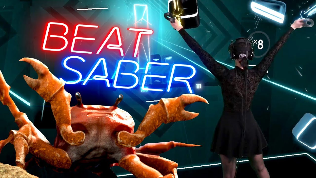 Crab Rave - Noisestorm | Beat Saber VR in Mixed Reality (Expert+) - YouTube
