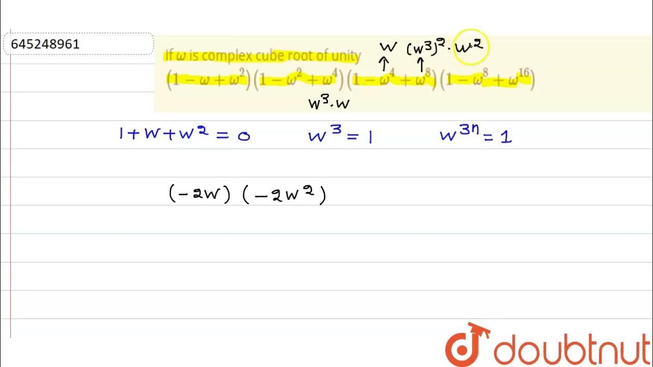 If omega is complex cube root of unity (1-omega+ omega^2) (1-omega^2 ...