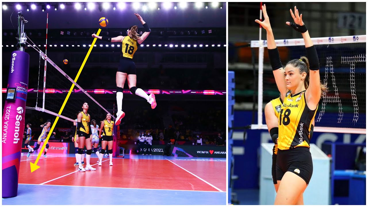 Beautiful & Talented | Zehra Gunes | Powerful Volleyball Spikes | Women ...