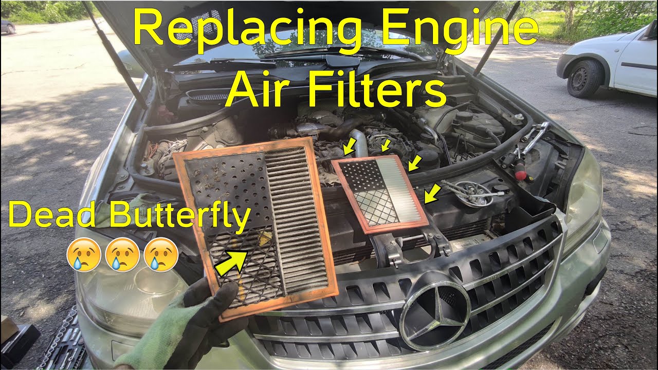 Air Filter Replacement on a Mercedes V6 Diesel with the OM 642 Engine ...