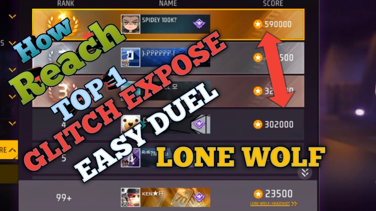 Glitch User Expose || 590000 Score || Lone Wolf Headshot Rank Score ...