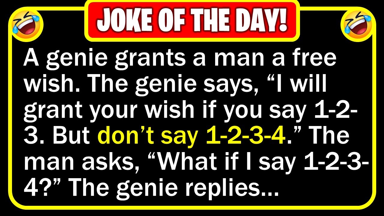 🤣 BEST JOKE OF THE DAY! - A man comes across an old lamp... | Funny ...
