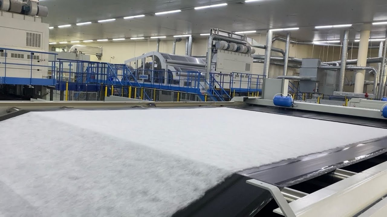 Spunlace Nonwovens production line | Triple B - YouTube