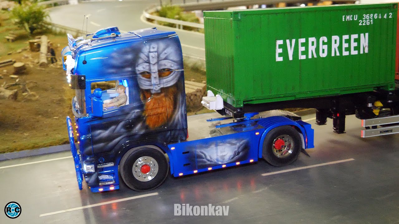See the nordic warrior in action! Scania Viking RC Truck with Evergreen ...