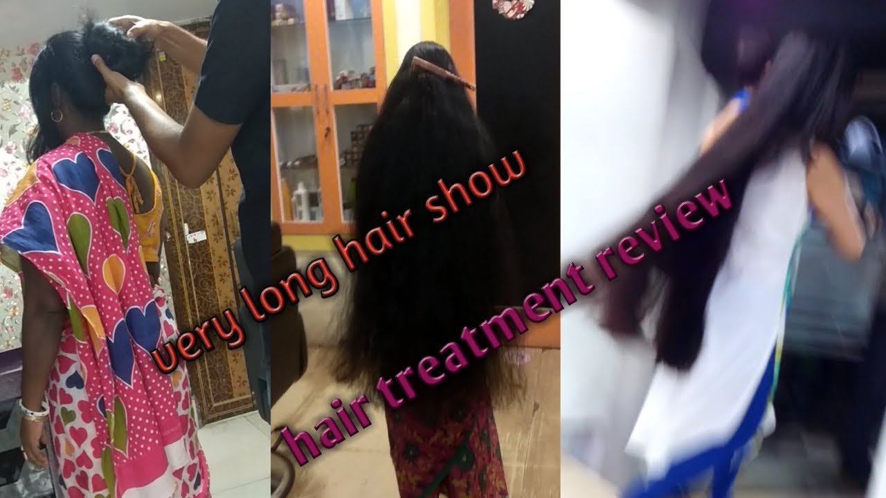 very long hair show and hair treatment review|dev hairstylist|long hair ...