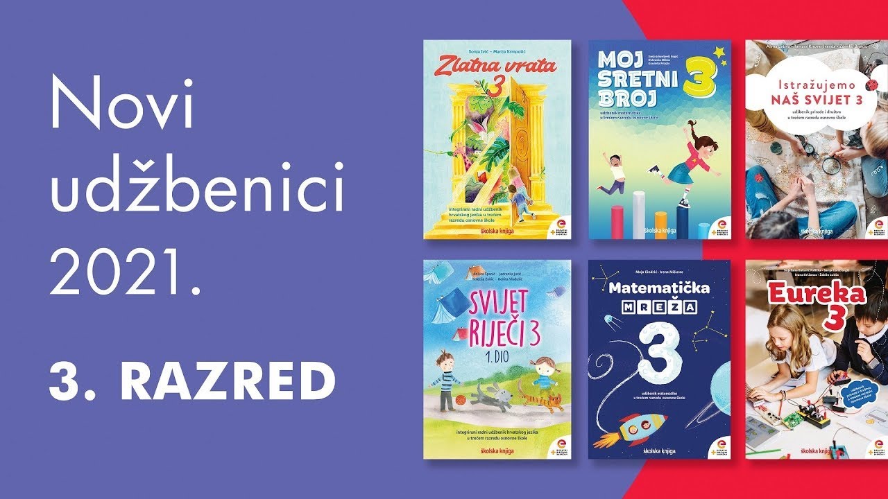 Novi udžbenici za 3. razred razredne nastave - YouTube