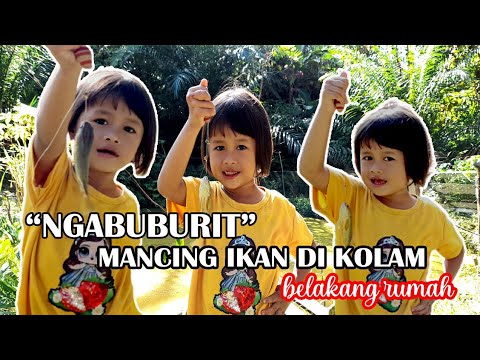 Ngabuburit sambil mancing ikan di kolam | Aulya's Family