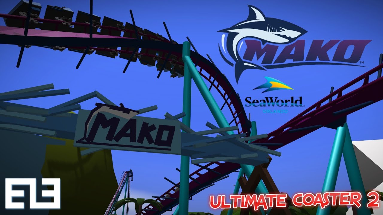MAKO Recreation | SeaWorld Orlando | Ultimate Coaster 2 - YouTube