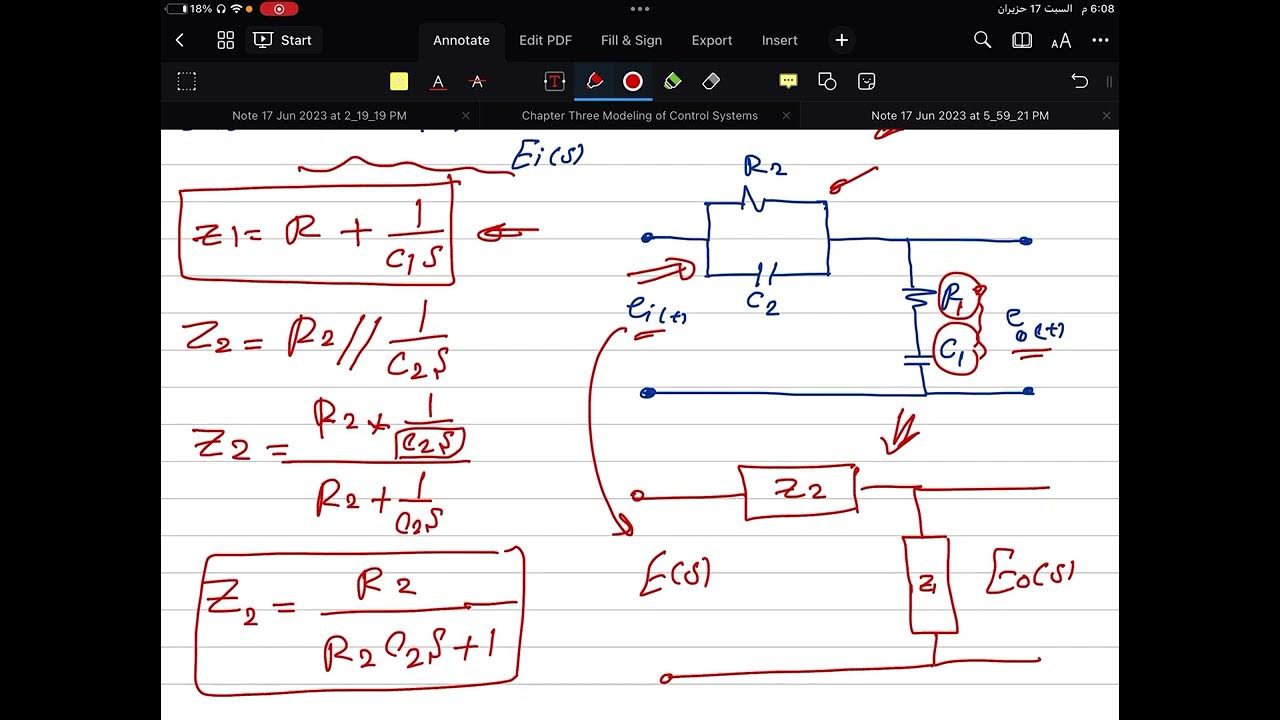 Control:Transfer function for electrical circuits 3 - YouTube