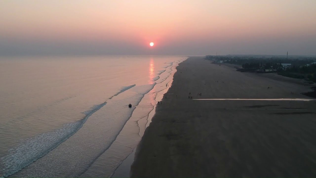 Mandarmani Beach Sunset Drone shoot || মন্দারমণি সূর্যাস্ত ড্রোন ভিডিও ...
