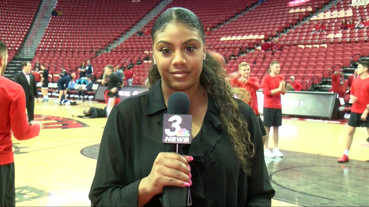 Jada Brown covers UNLV Men's Basketball rivalry vs. UNR - YouTube