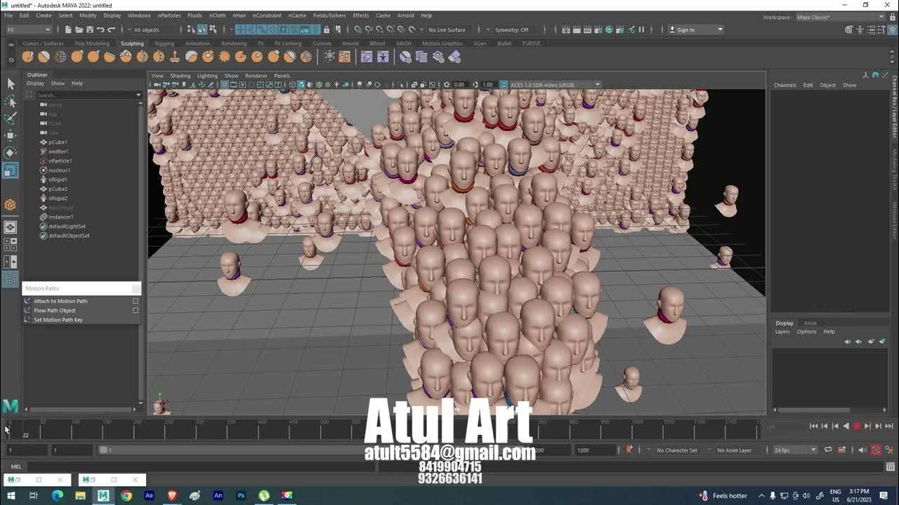 N Particles in Maya - YouTube
