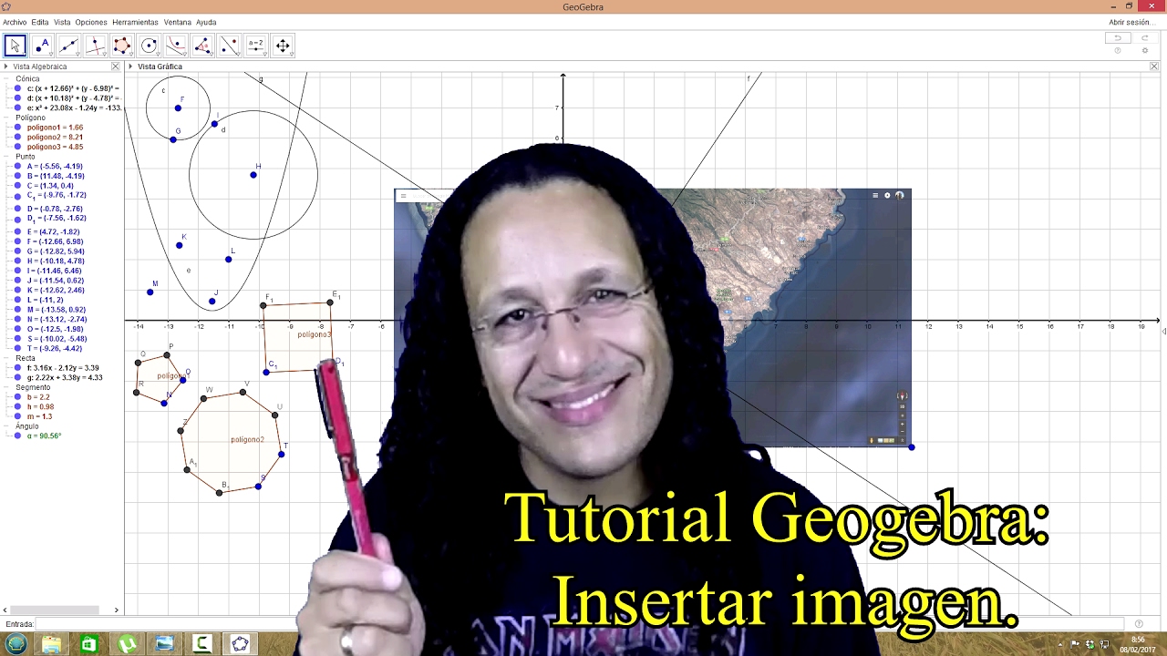 Tutorial Geogebra: Insertar imagen. - YouTube