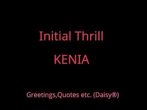 Initial Thrill - KENIA - YouTube