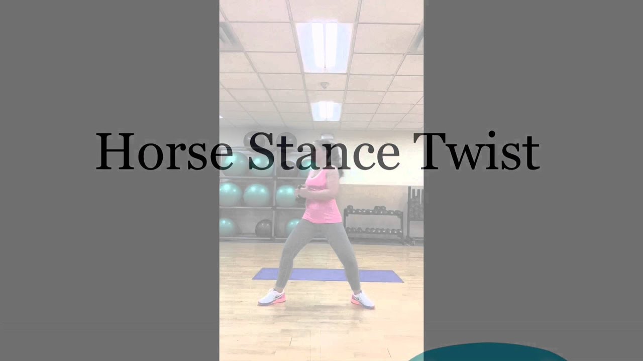 Horse Stance Twist - YouTube
