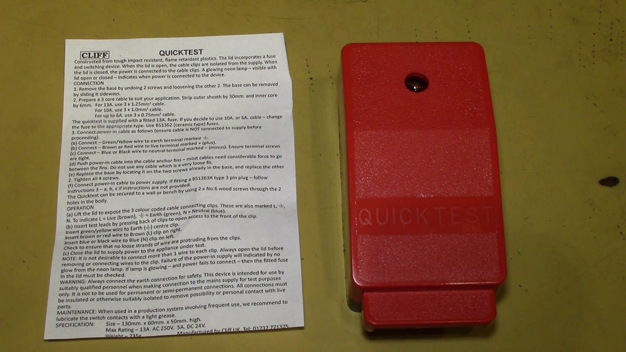 Cliff Quicktest Review and Test - YouTube