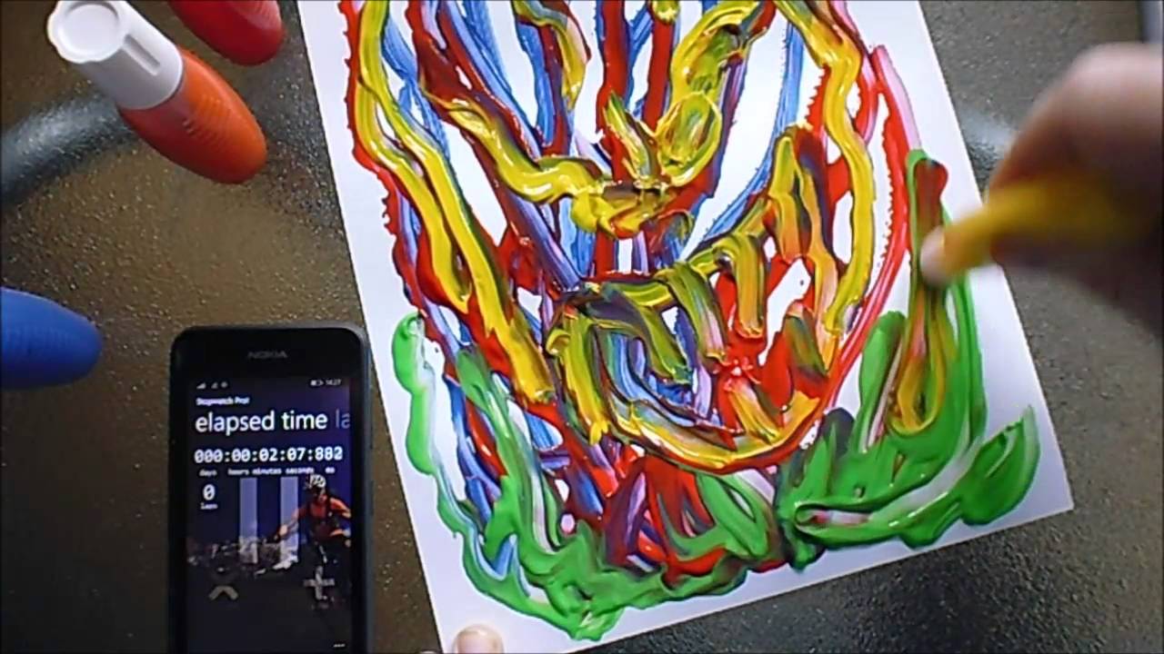 5 Minute Chunky Paint Pen Challenge - YouTube
