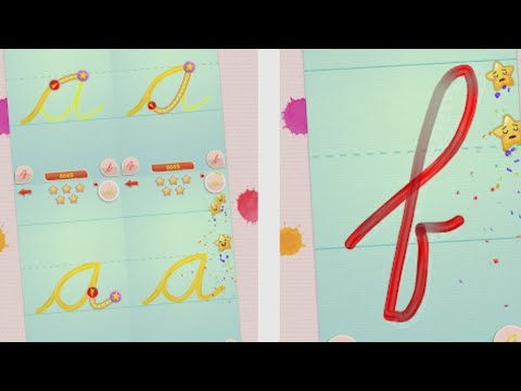 LetraKid Cursive: Alphabet Letters Writing Kids - Android gameplay ...