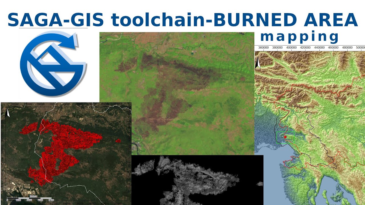 SAGA GIS toolchain | Burned area mapping - YouTube