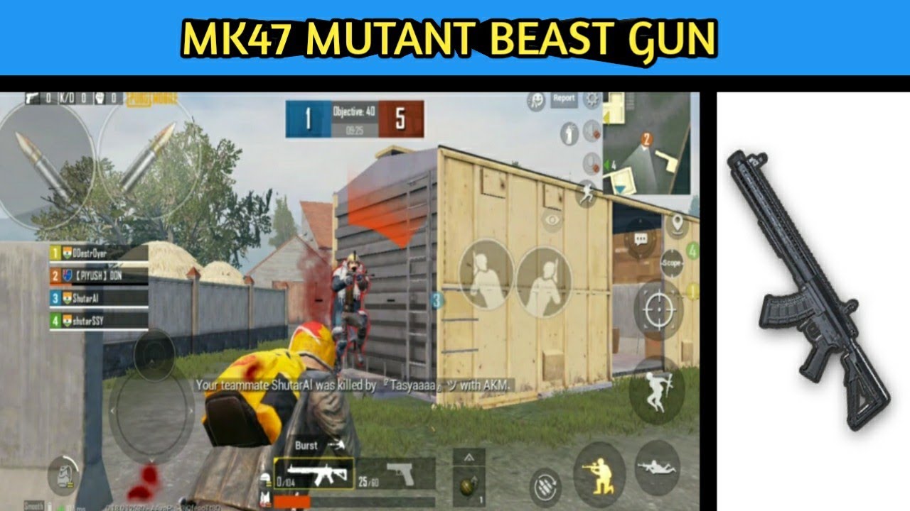 MK47 MUTANT BEAST GUN GAMEPLAY - YouTube
