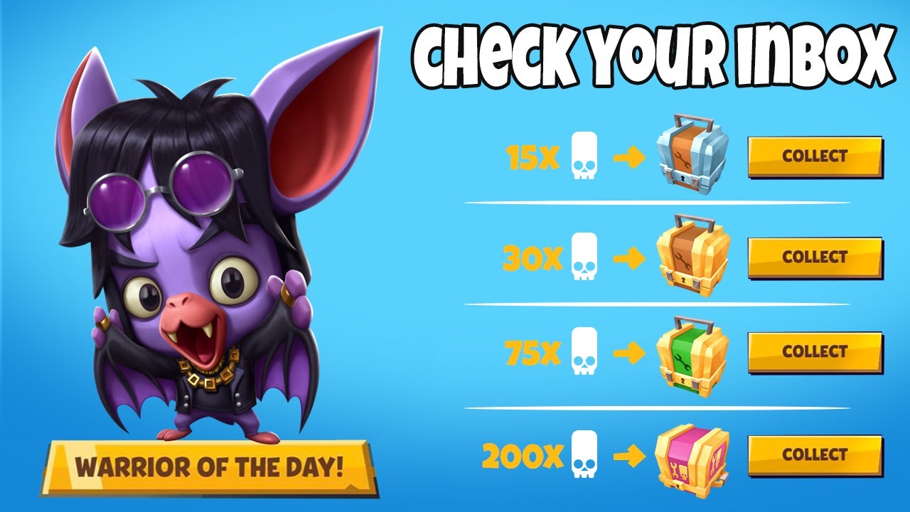 Warrior of The Day Gift Sent to Inbox | Zooba - YouTube