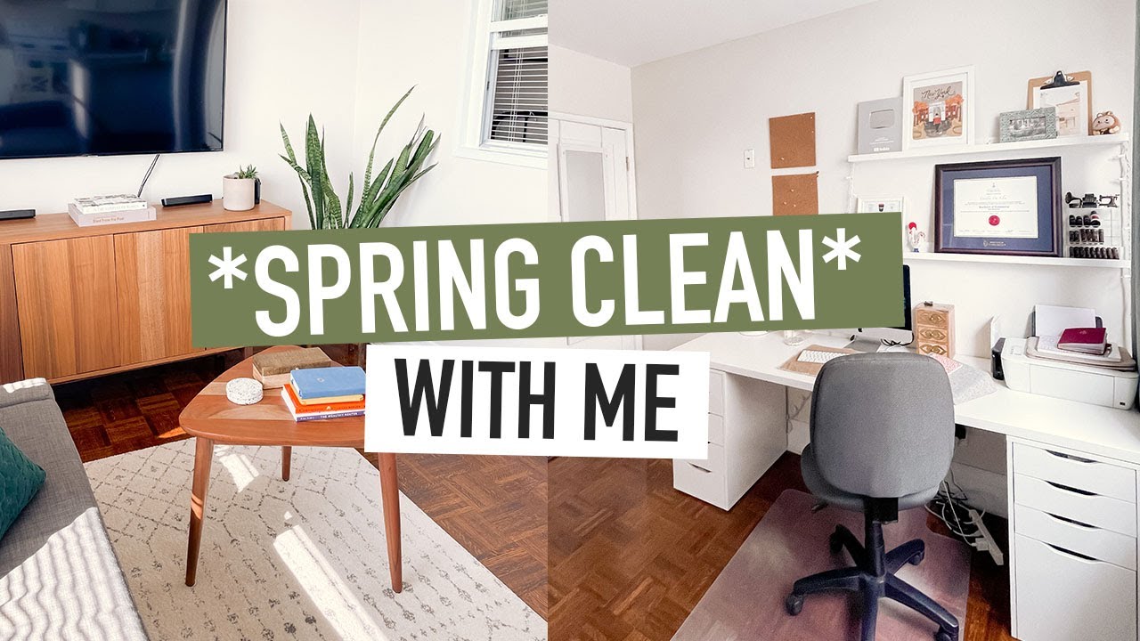 SPRING CLEAN WITH ME 2021 | apartment cleaning routine - YouTube