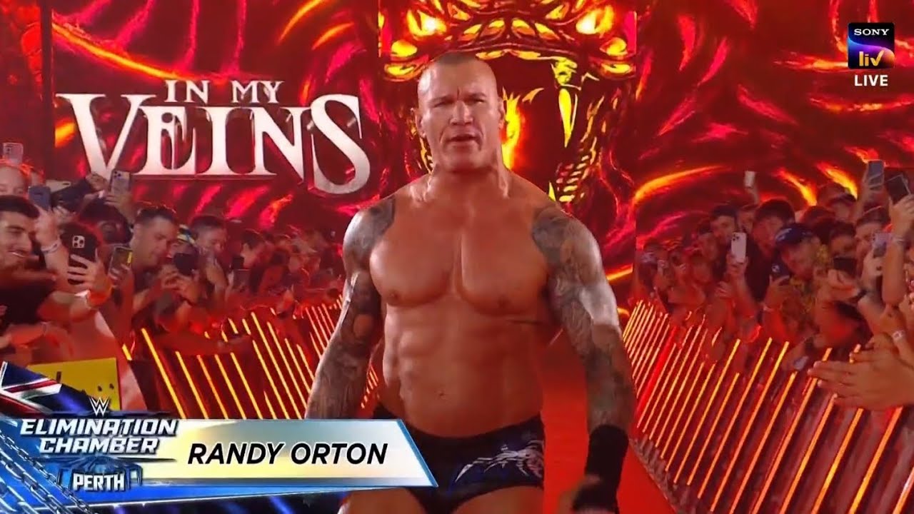 Randy Orton Entrance on WWE Elimination Chamber 2024 Highlights - YouTube