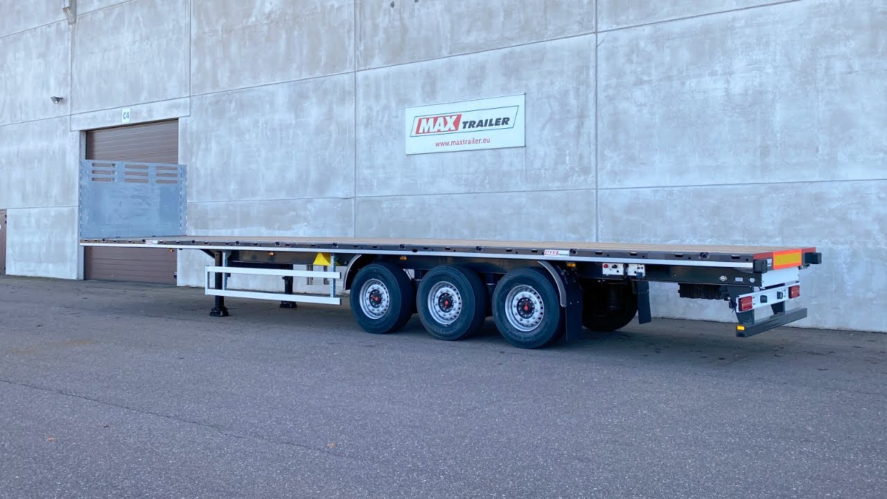 MAX Trailer - MAX200 flatbed trailer with 3 axles & 13,5m loading ...